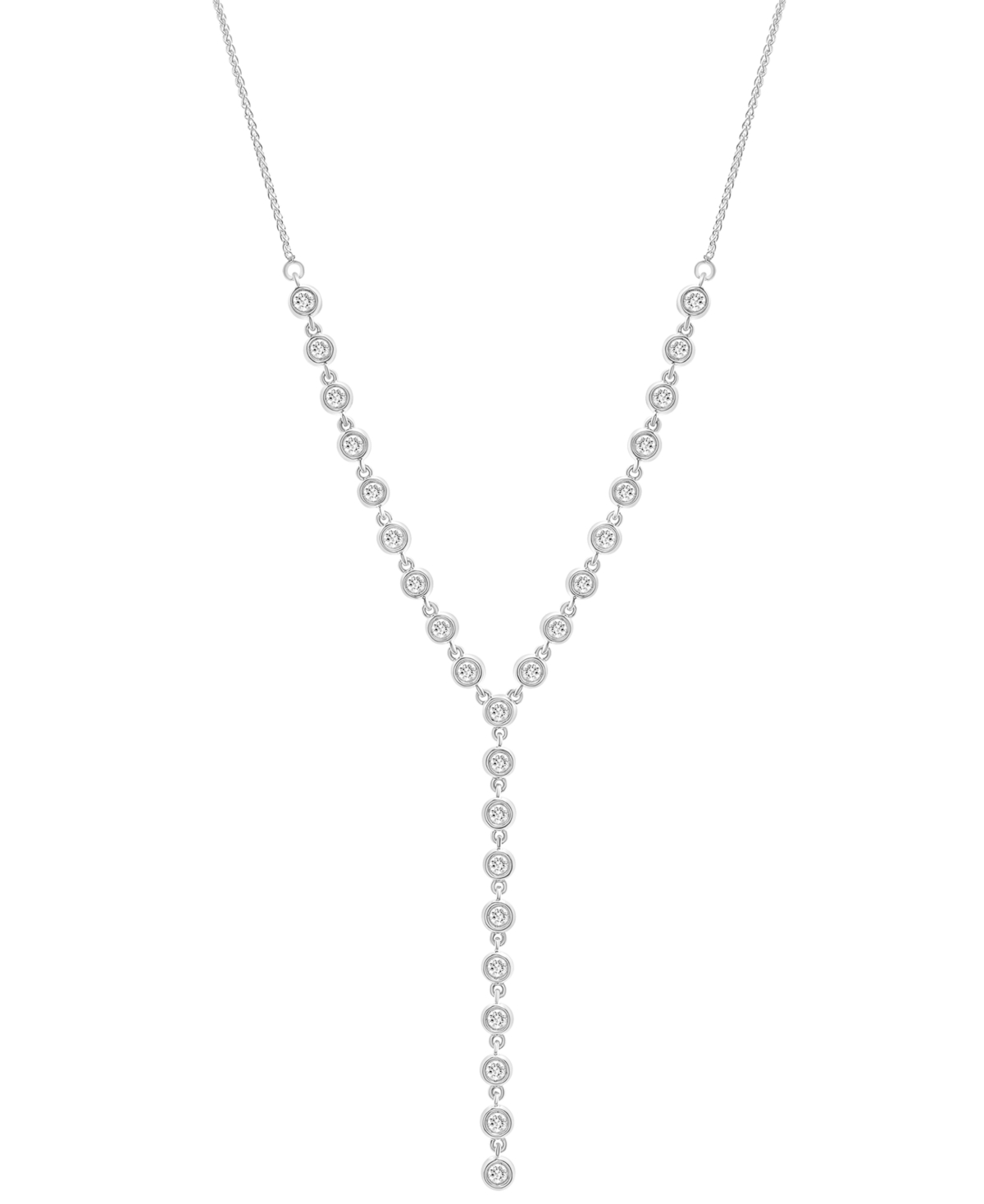 Click here for Wrapped in Love Diamond Bezel 17-1/4 Lariat Neckla... prices