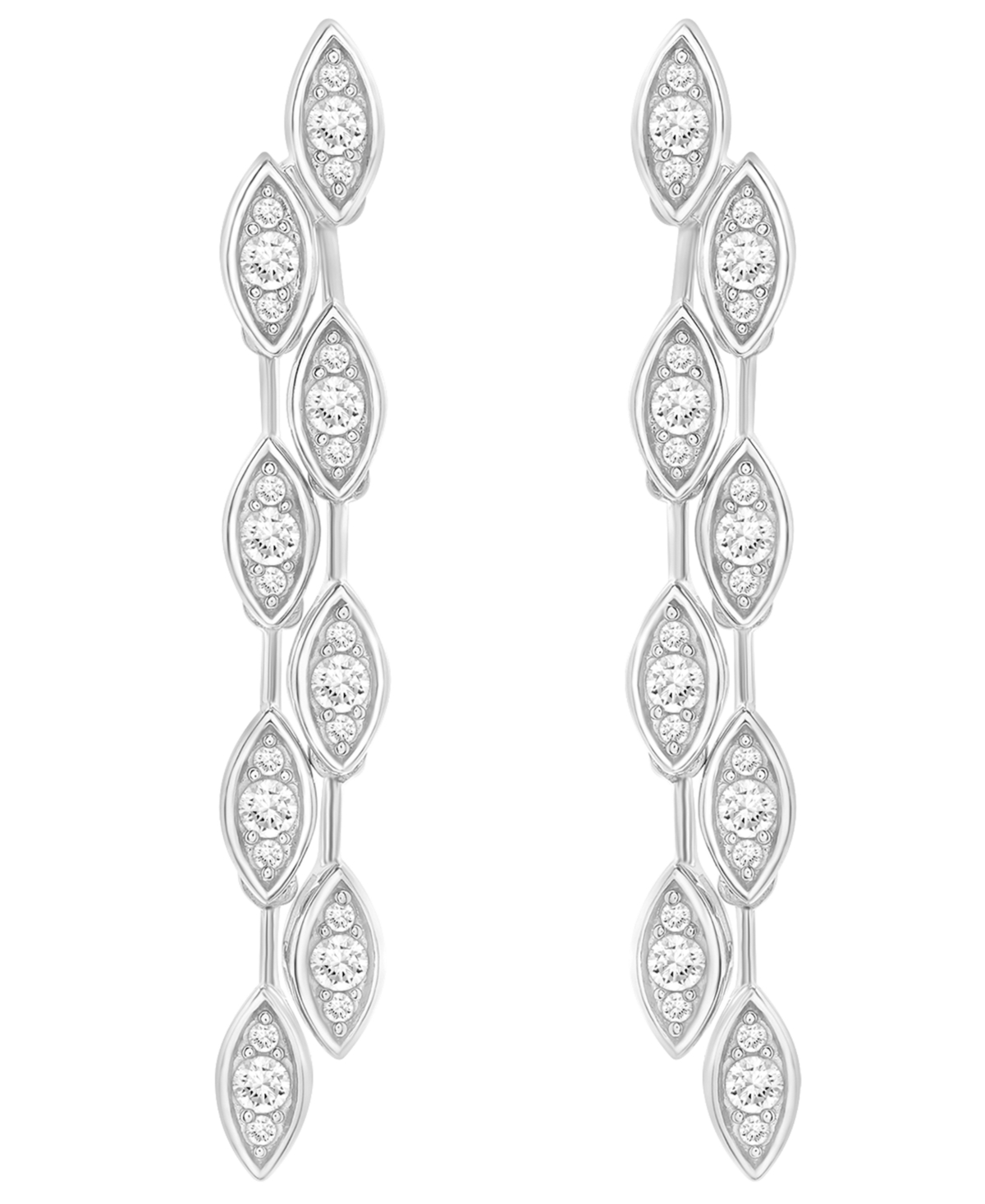 Click here for Wrapped in Love Diamond Long Drop Earrings (1/2 ct... prices
