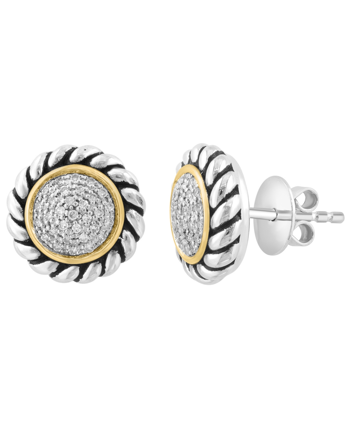 Click here for Effy Collection White Diamond Stud Earrings (1/4 c... prices