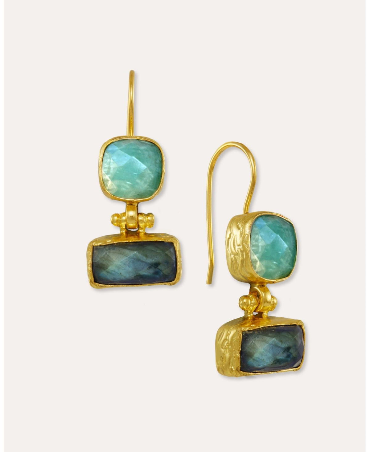 Click here for Ottoman Hands Nerissa Drop Earrings - Gold prices