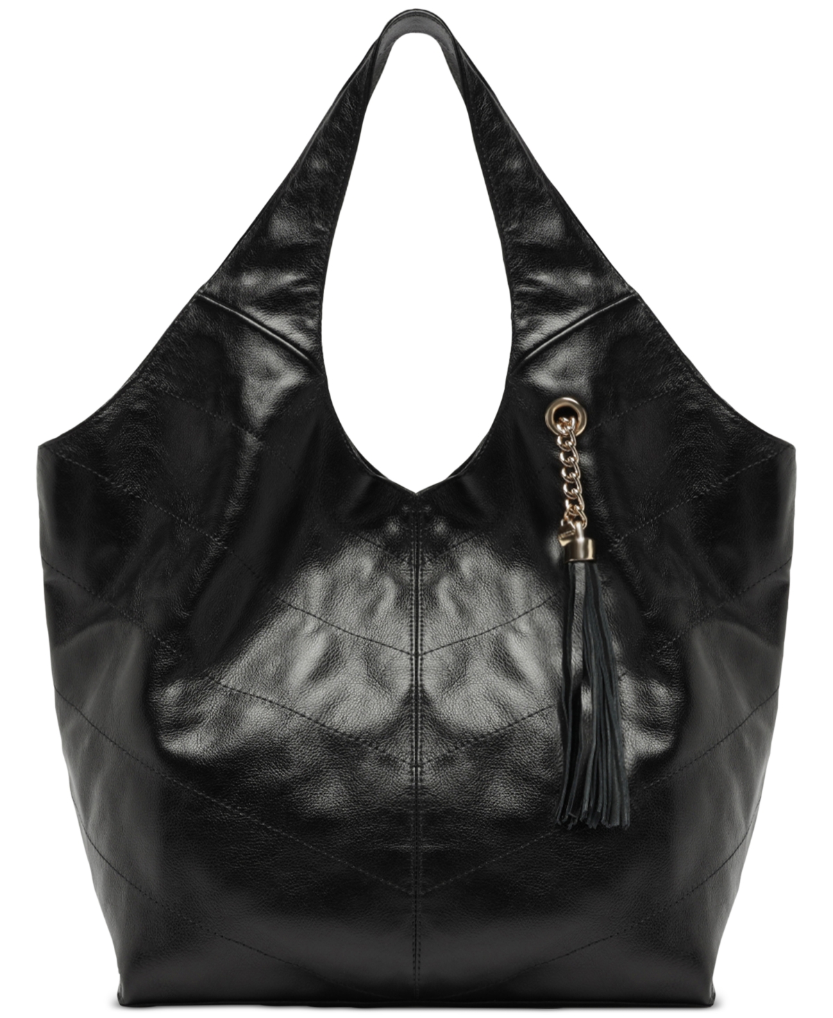 Click here for Arezzo Sonya Extra Large Leather Hobo Bag - Black prices