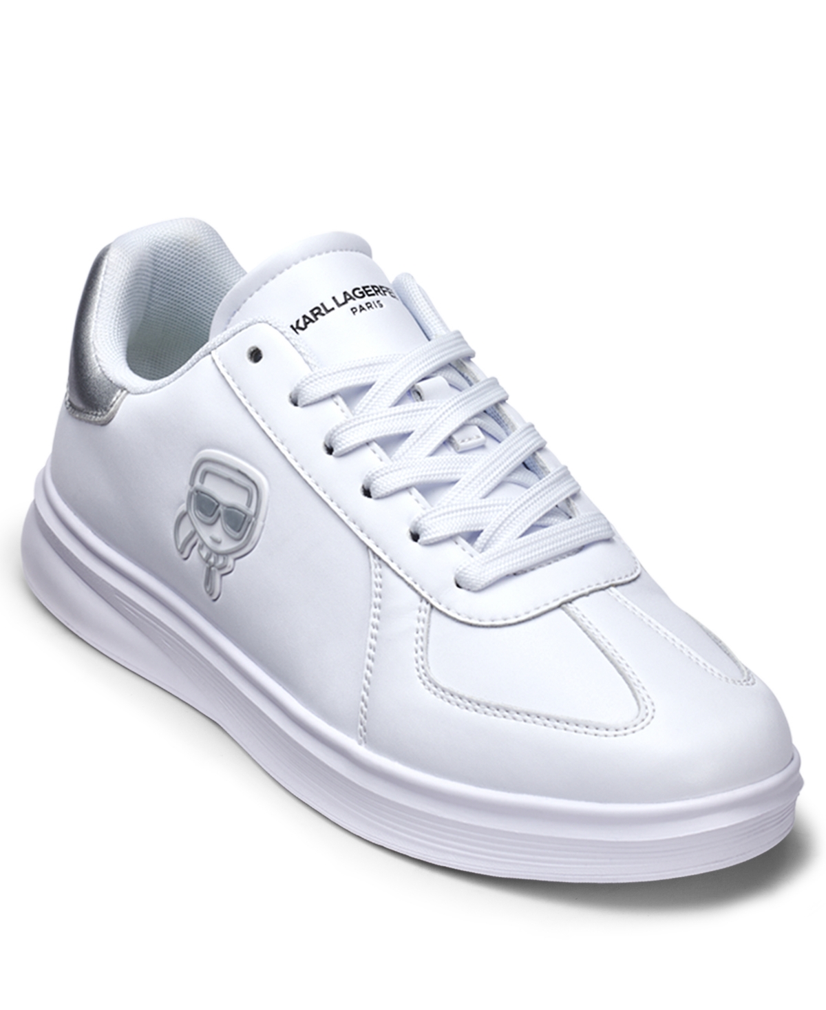 Click here for Karl Lagerfeld Paris Mens T-Toe Logo Patch Sneaker... prices