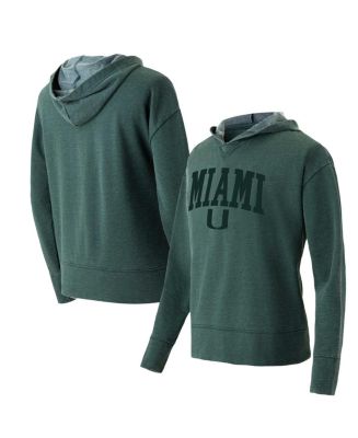 Concepts Sport Women's Green Miami Hurricanes Volley Long Sleeve Hoodie ...