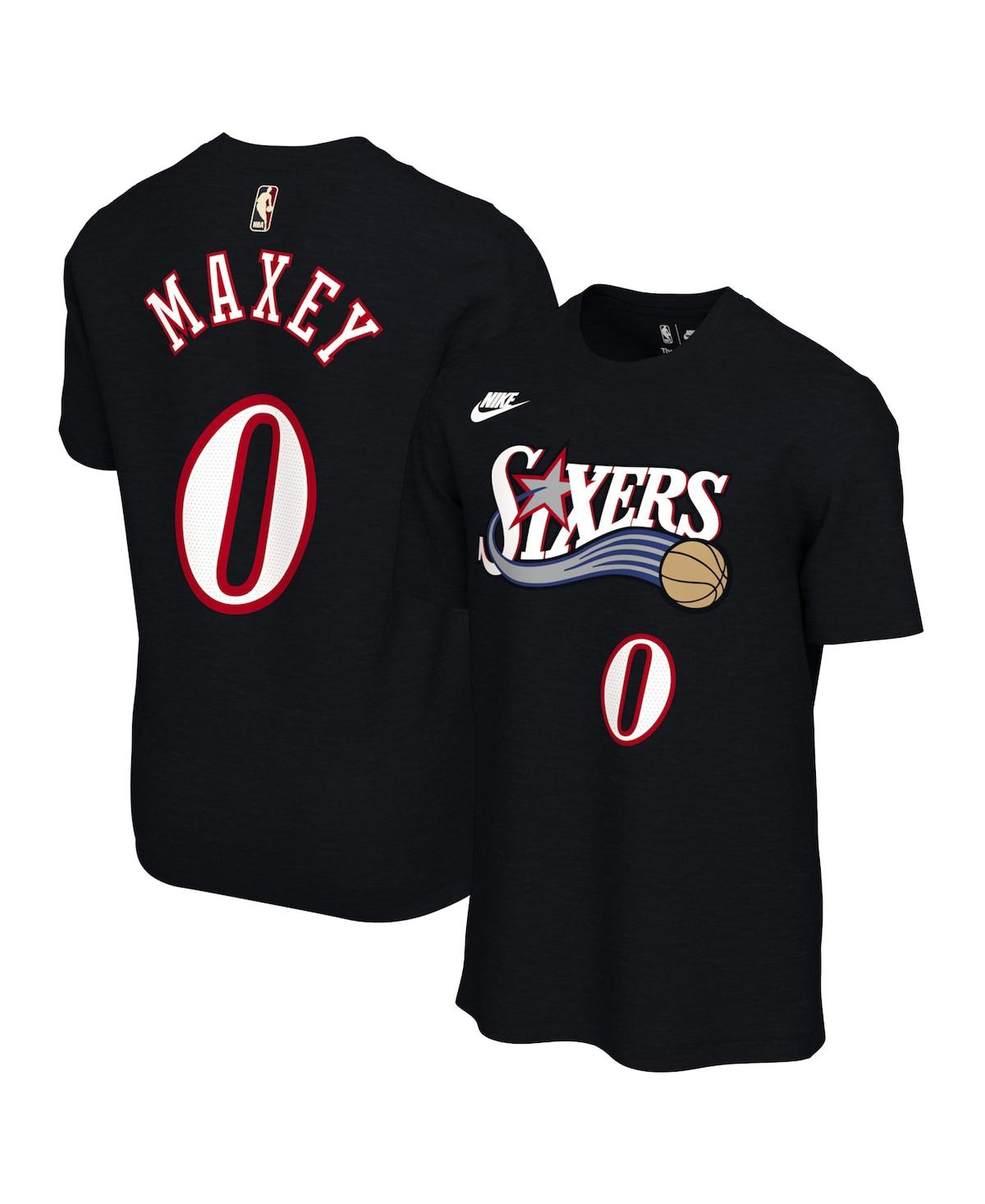 Click here for Nike Mens and Womens Tyrese Maxey Black Philadelph... prices