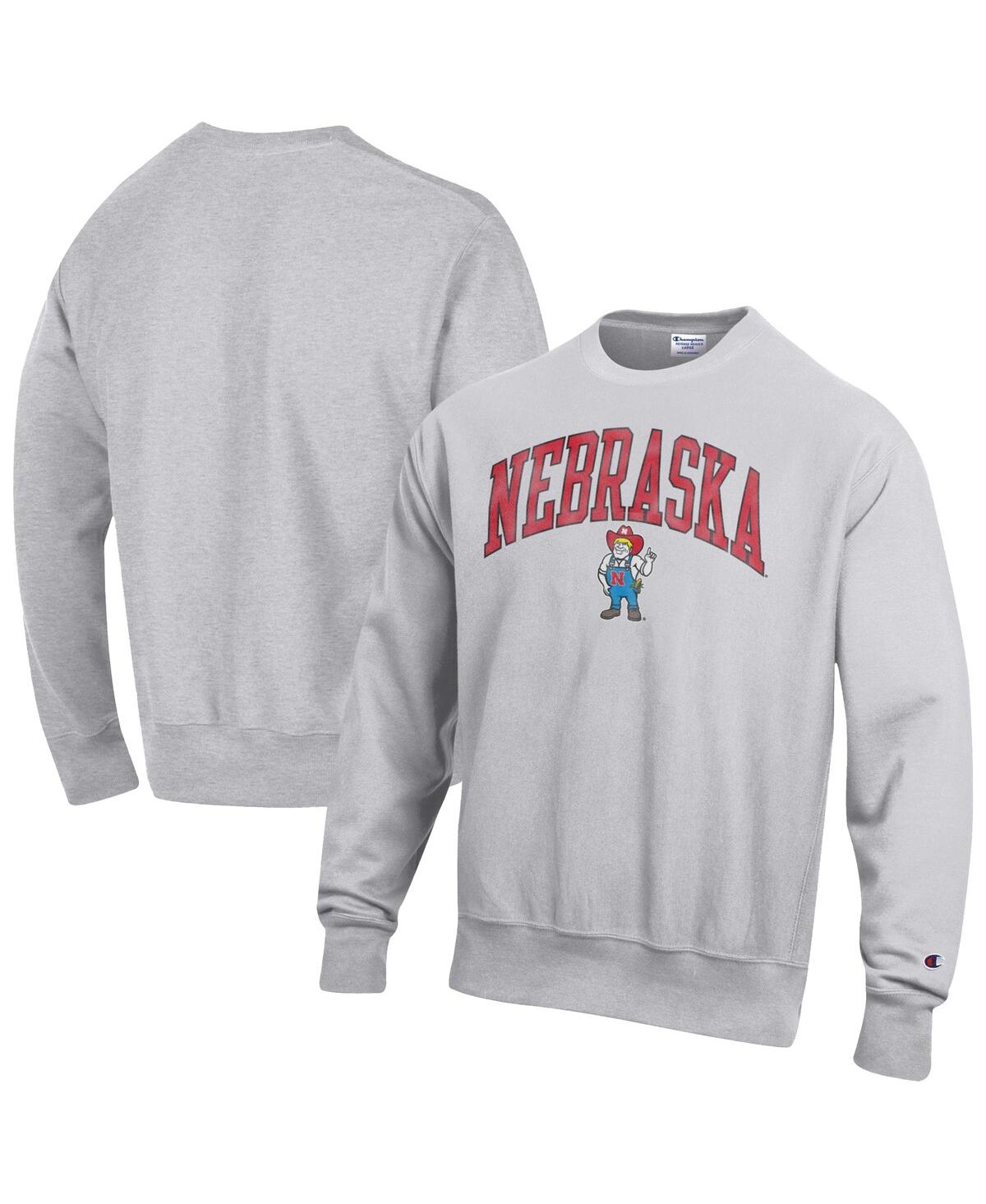 Click here for Champion Mens Gray Nebraska Huskers Distressed Arc... prices