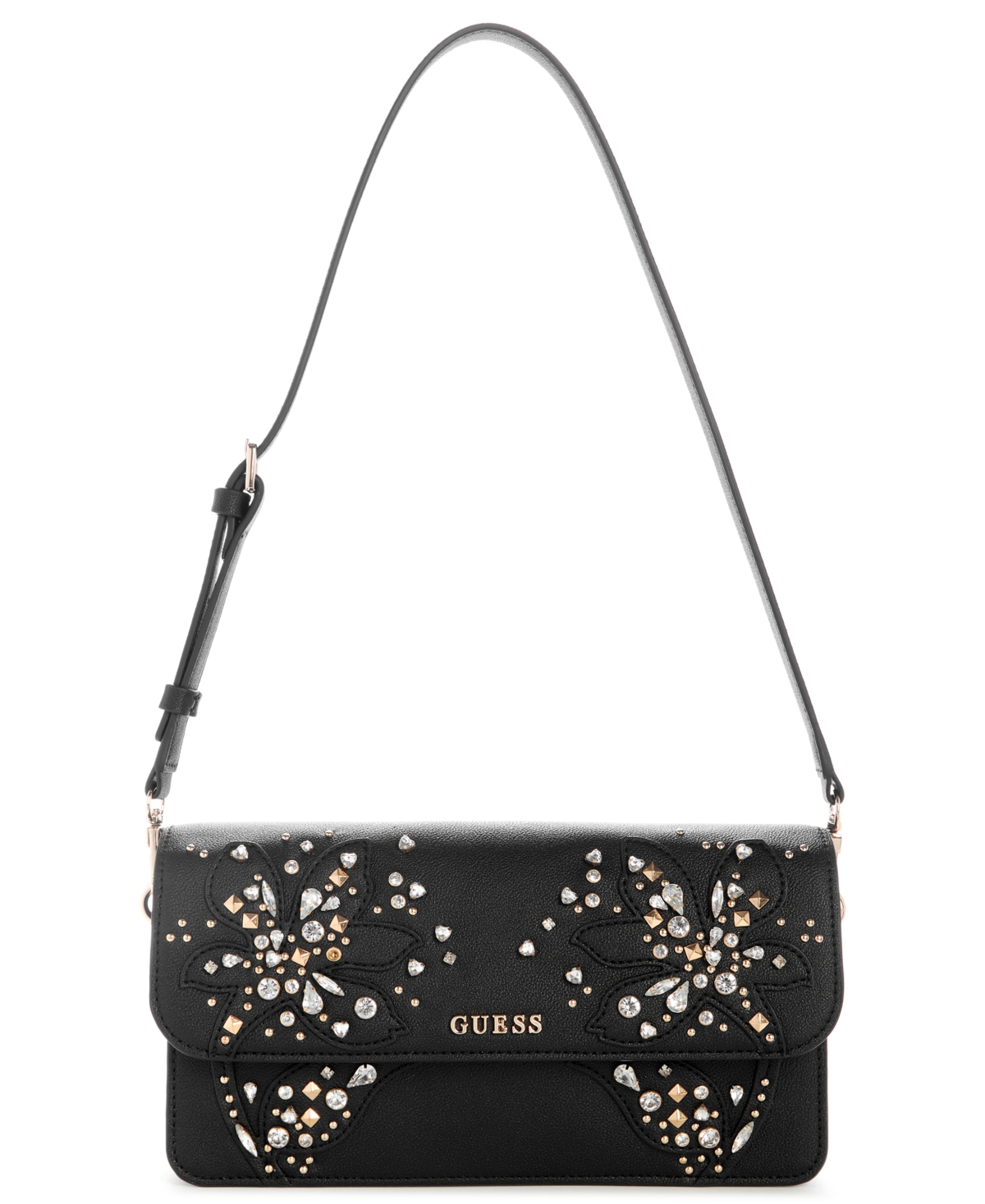 Click here for Guess Sadie Small Shoulder Bag - Black prices