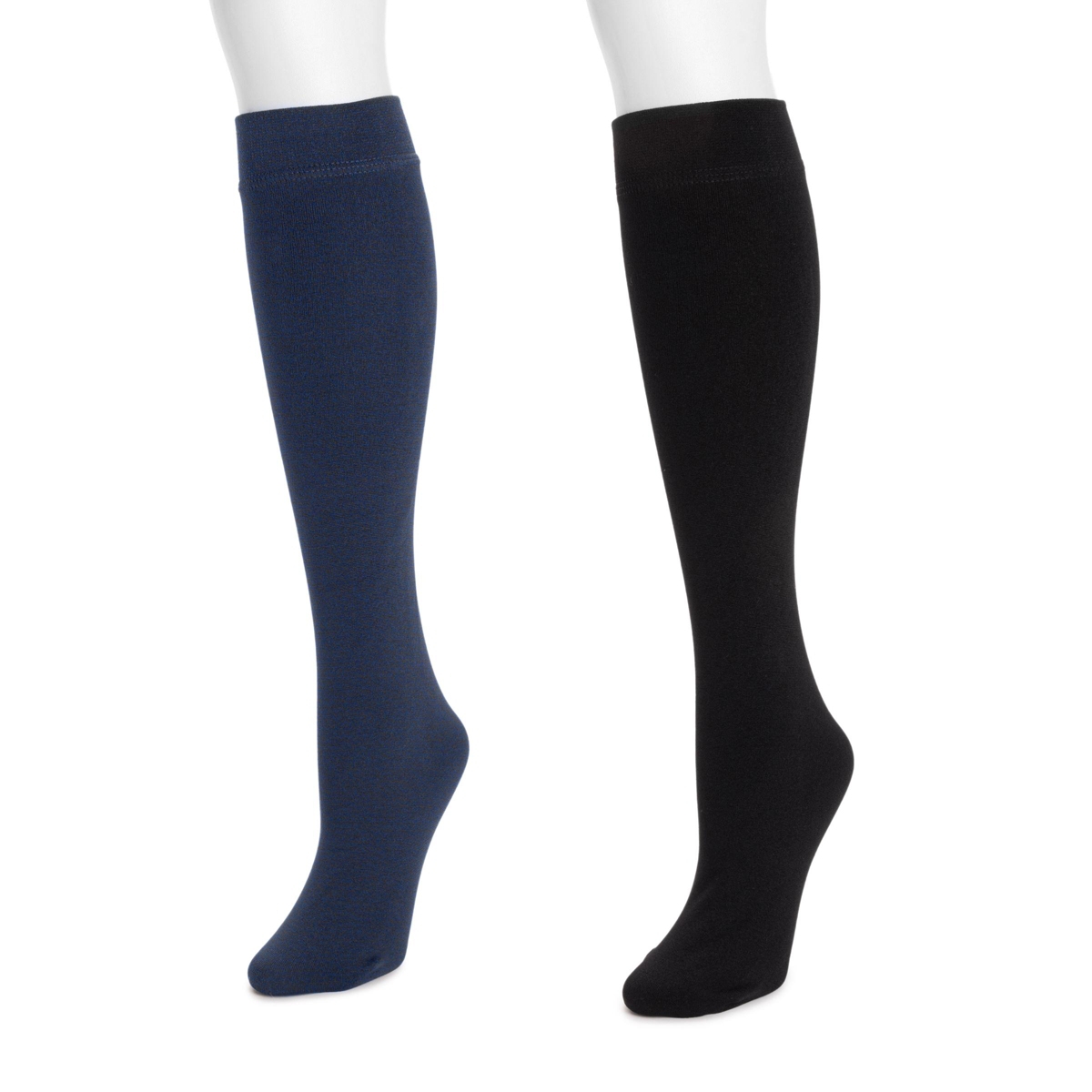Click here for Muk Luks Womens 2 Pack Fleece Lined Knee High Sock... prices