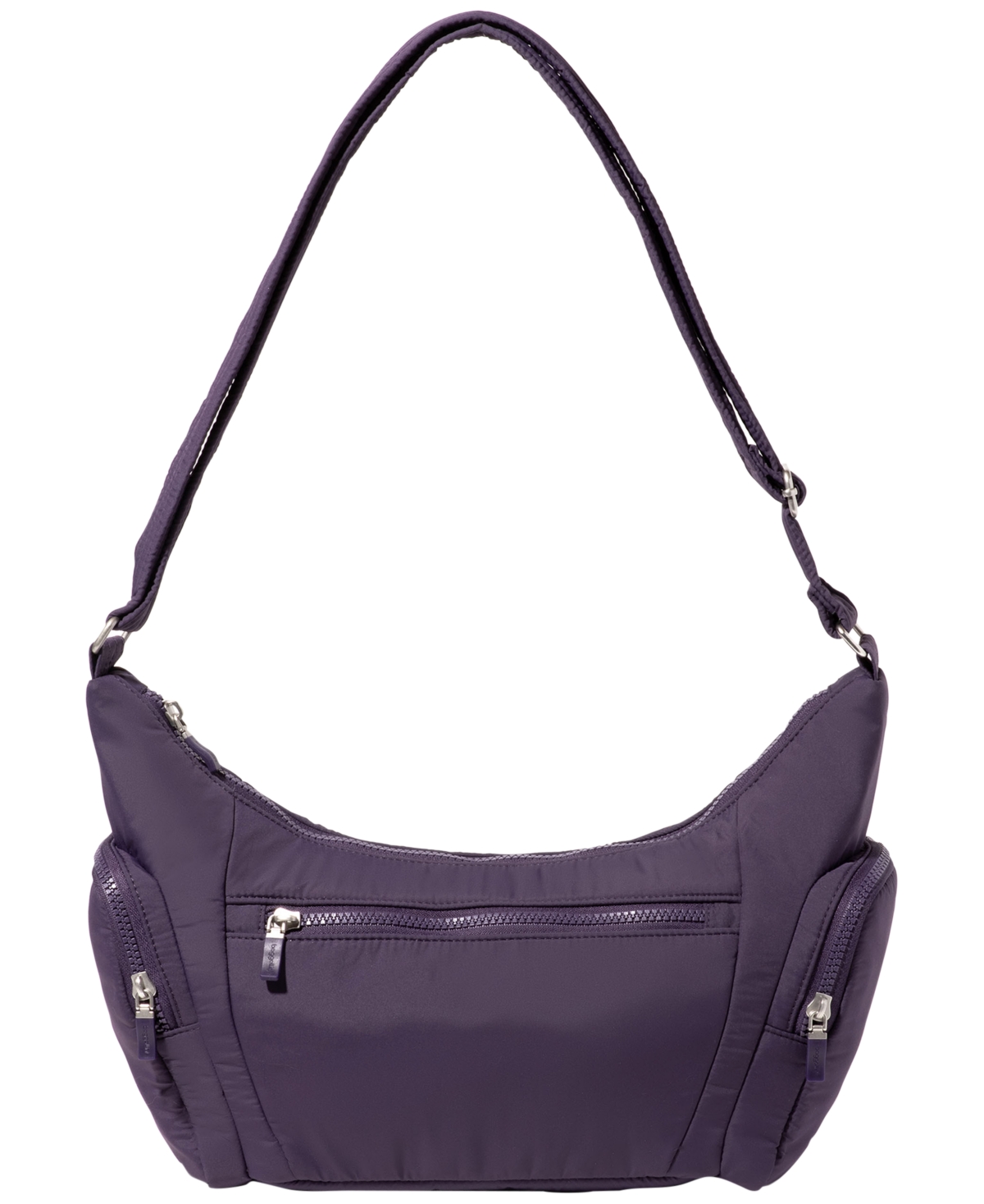 Click here for Baggallini Large Size Banana Sling Bag - Plum Twil... prices