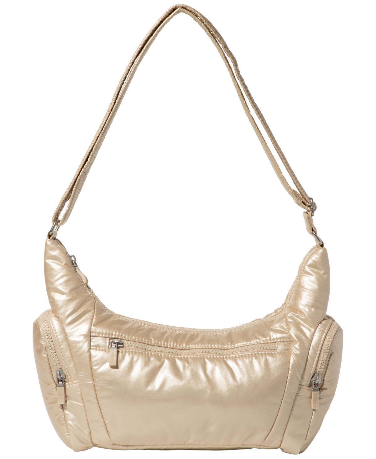 Click here for Baggallini Large Size Banana Sling Bag - Champagne prices