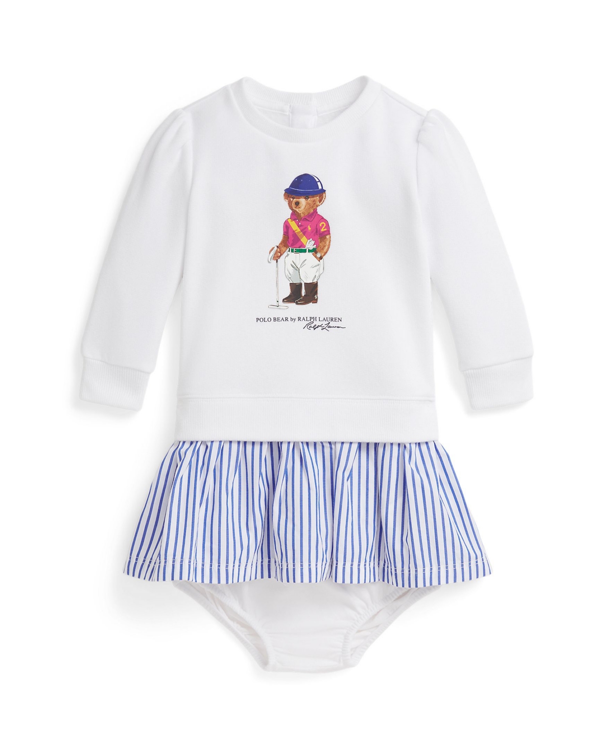 Click here for Polo Ralph Lauren Baby Girls Long-Sleeve Dress and... prices