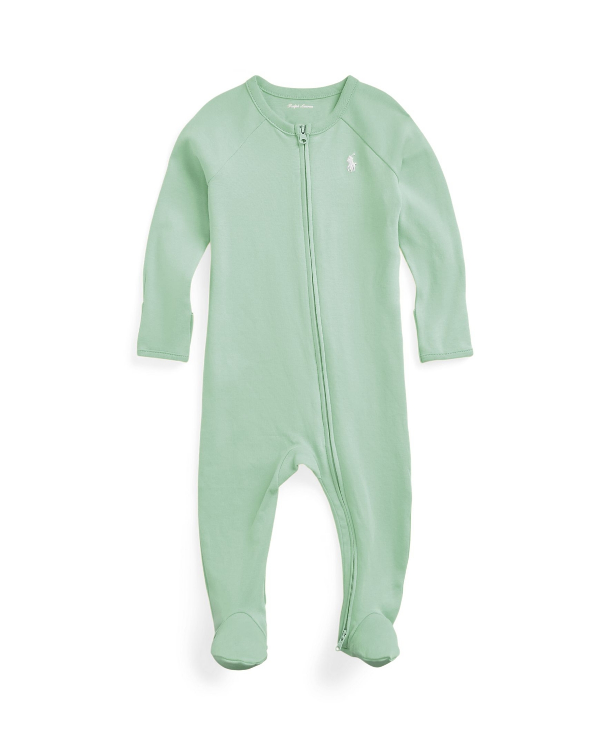 Polo Ralph Lauren Baby Boys Interlock Footed Coverall - Celadon