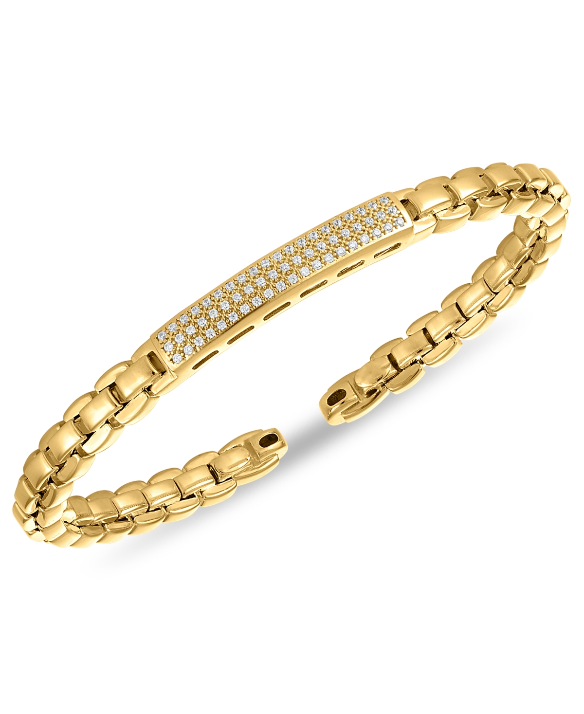 Click here for Macys Diamond Bar Box Chain Cuff Bangle Bracelet (... prices
