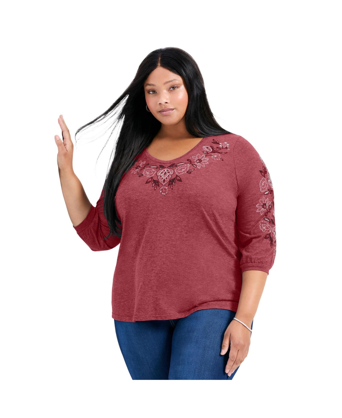 Click here for Avenue Womens Amity Top - Serenity prices