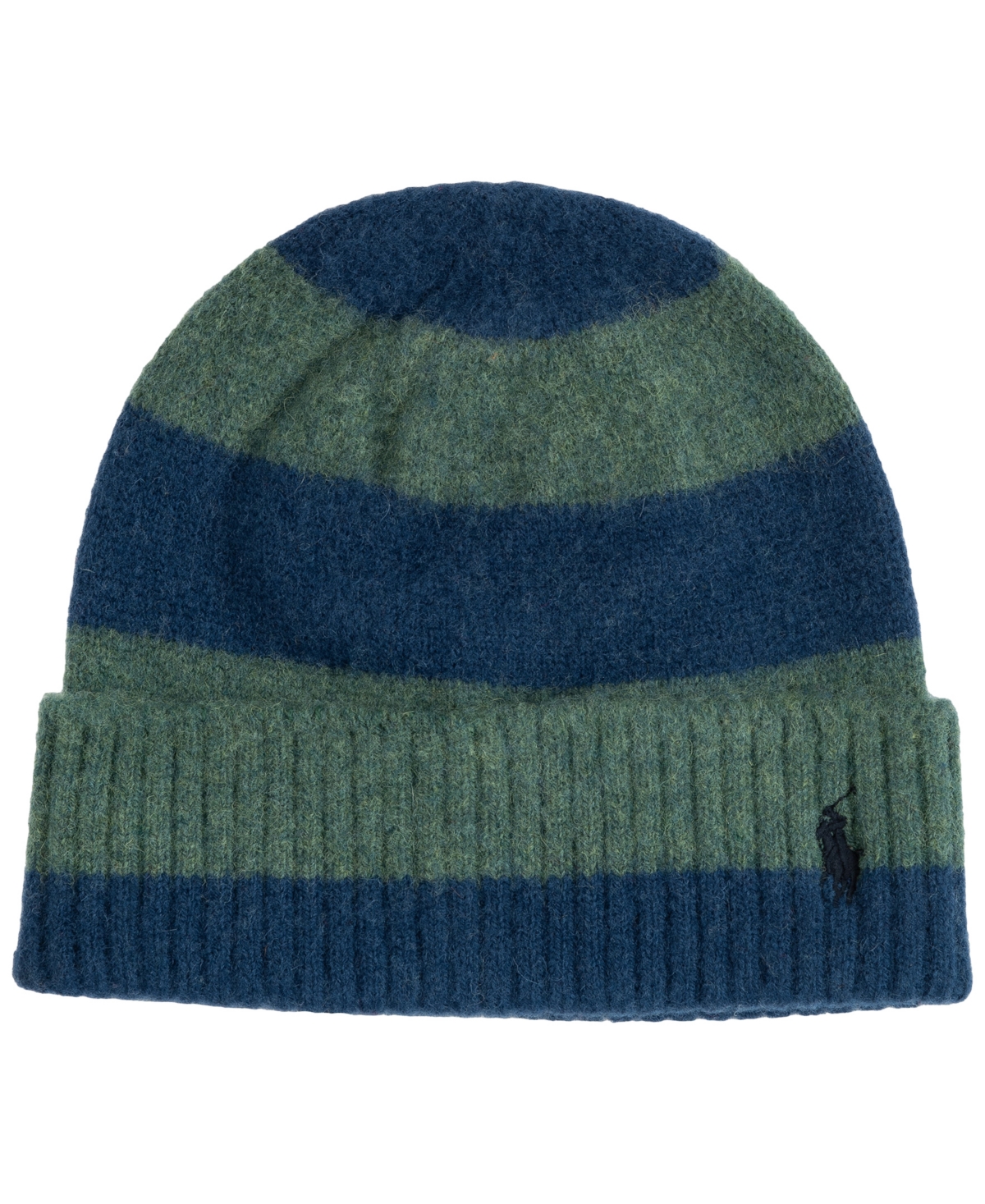 Click here for Polo Ralph Lauren Mens Brushed Stripe Beanie - Nav... prices