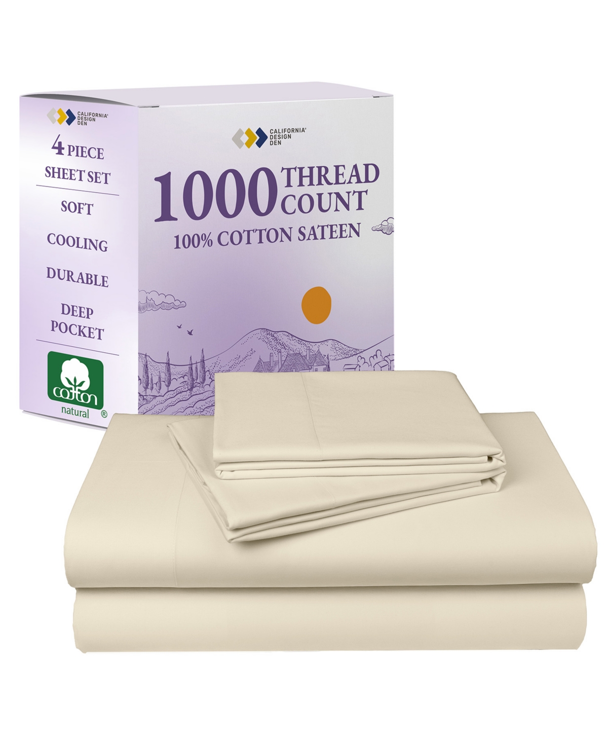 Click here for Luxury 1000 Thread Count Bed Sheets Set - 100 Cott... prices