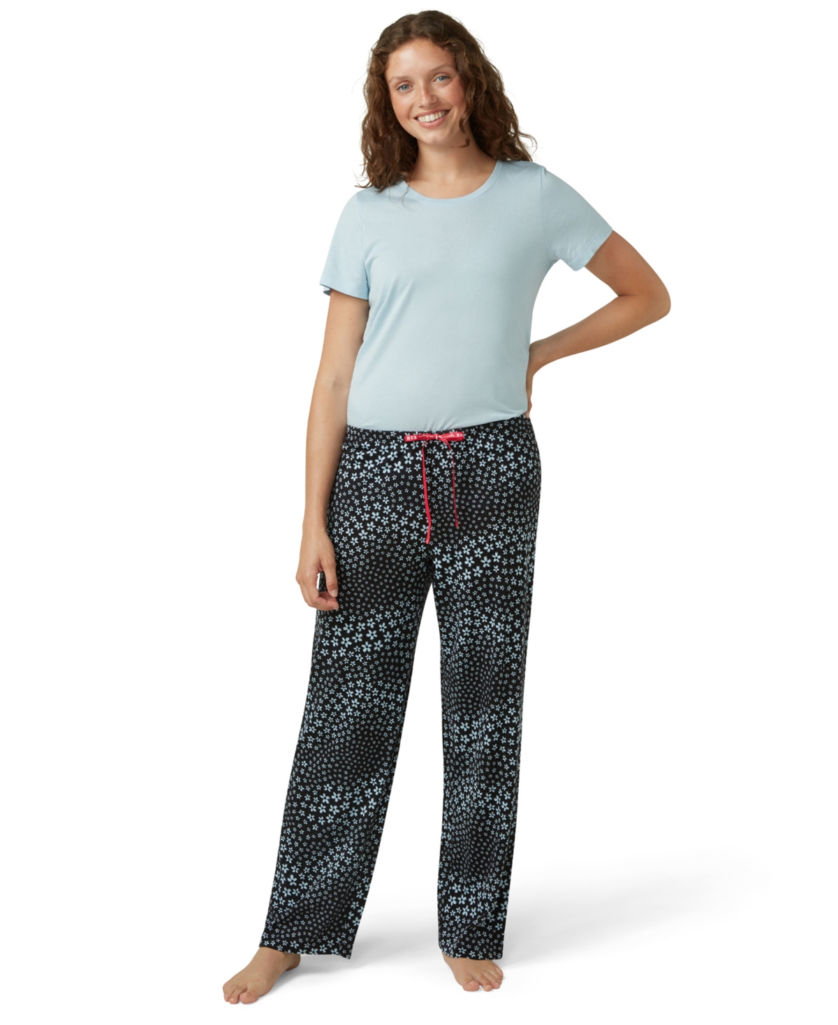 Click here for Hue Womens Floral Rush Long Pajama Pant - Black prices
