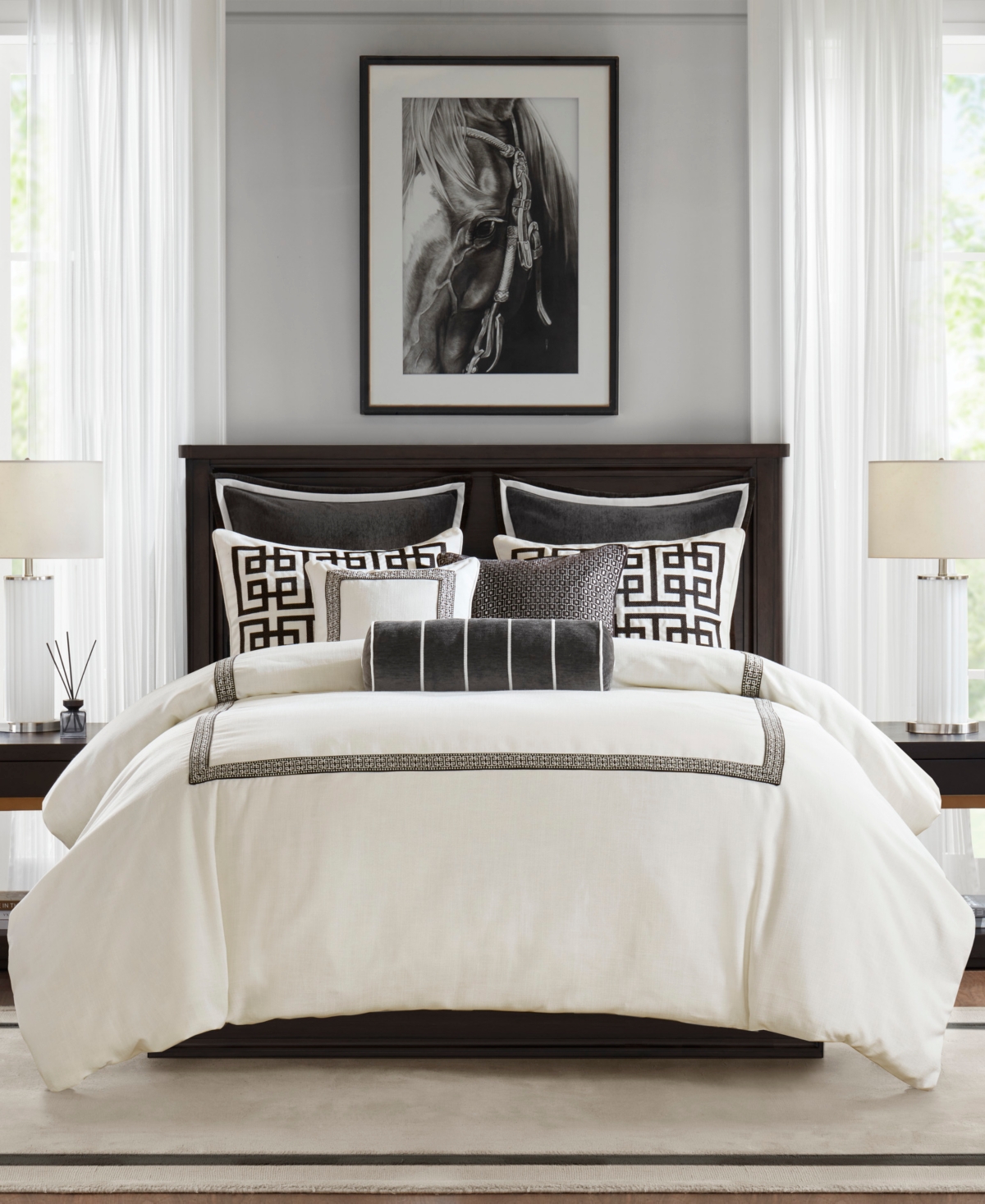 Click here for Madison Park Signature Jarvis Embroidery Oversized... prices