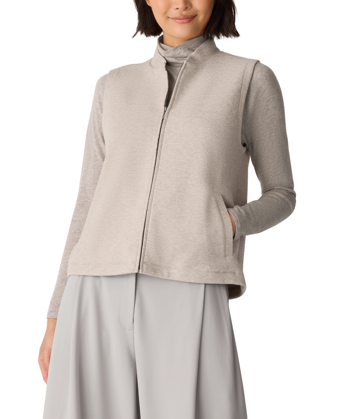 Click here for Eileen Fisher Womens Sleeveless Vest - Dove prices