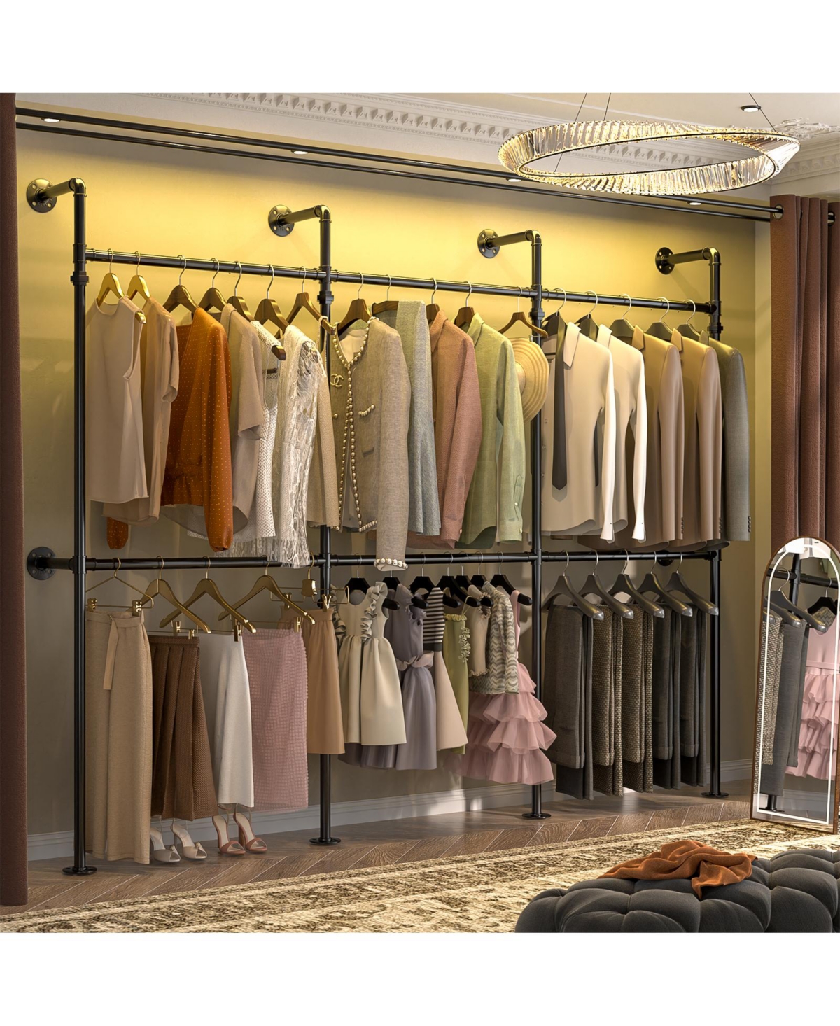 Click here for Aheaplus 3.5-13.5 Ft Reversible Wall Mounted Indus... prices