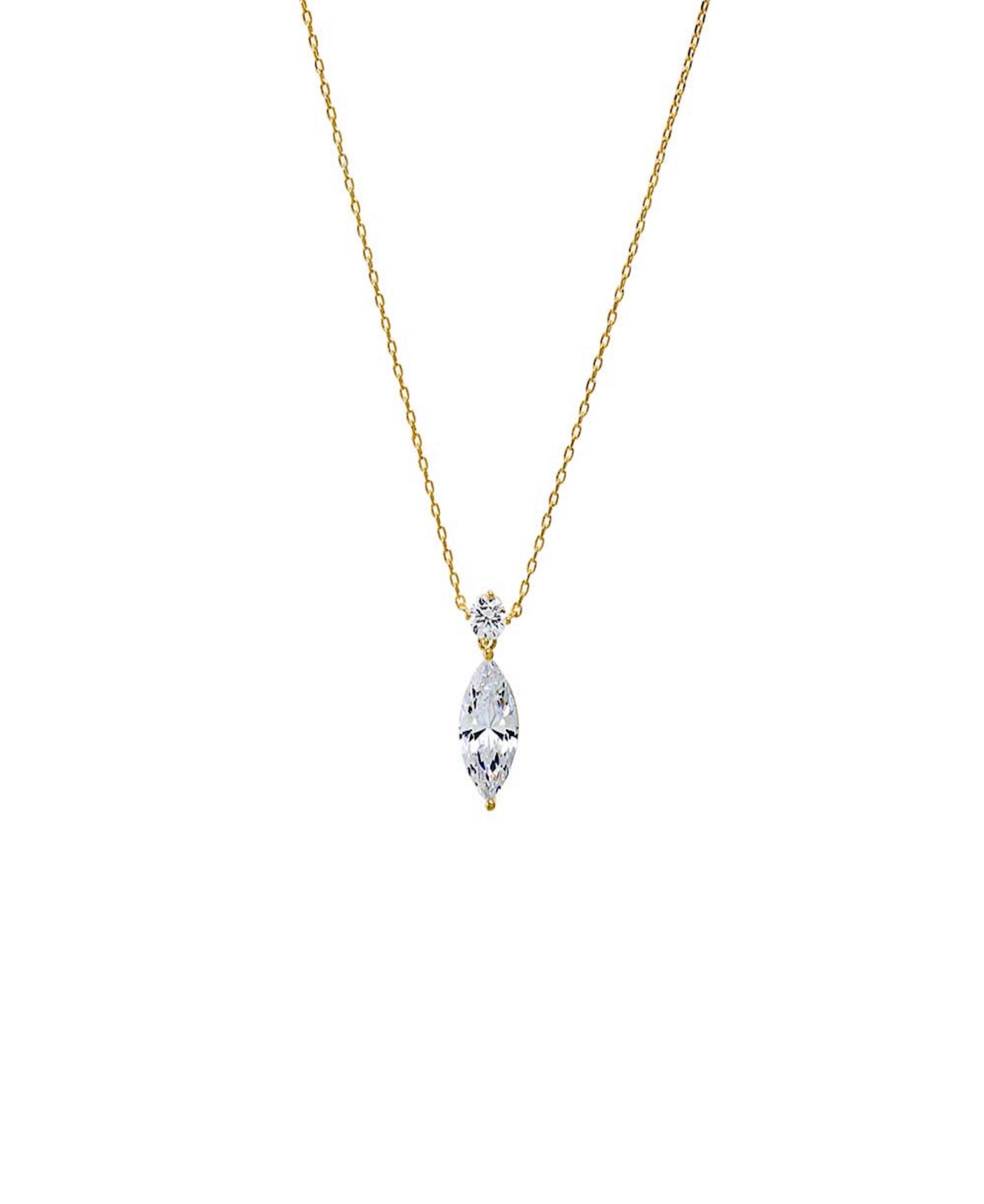 Click here for by Adina Eden Fancy Solitare Marquise Pendant Neck... prices