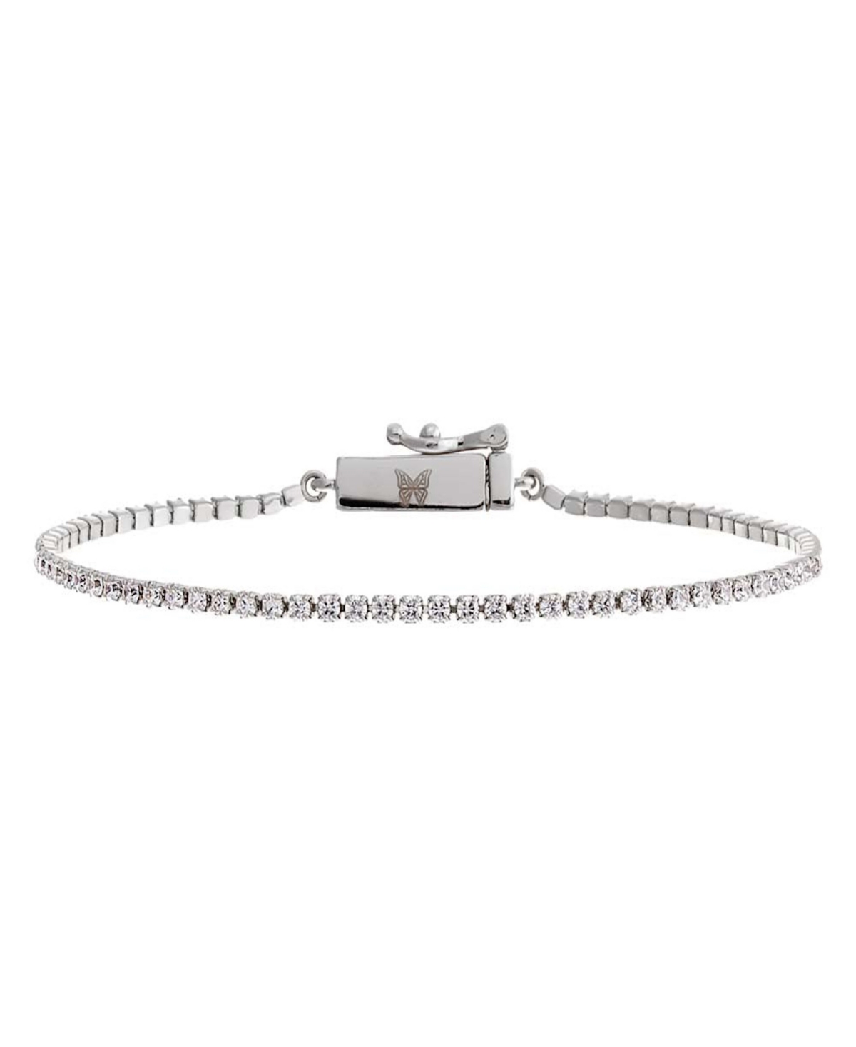 Click here for by Adina Eden Classic Thin Silver Plated Tennis Br... prices
