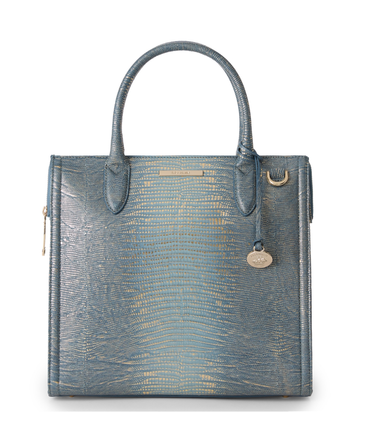 Click here for Brahmin Caroline Small Satchel Bag - Moonlit Blue... prices