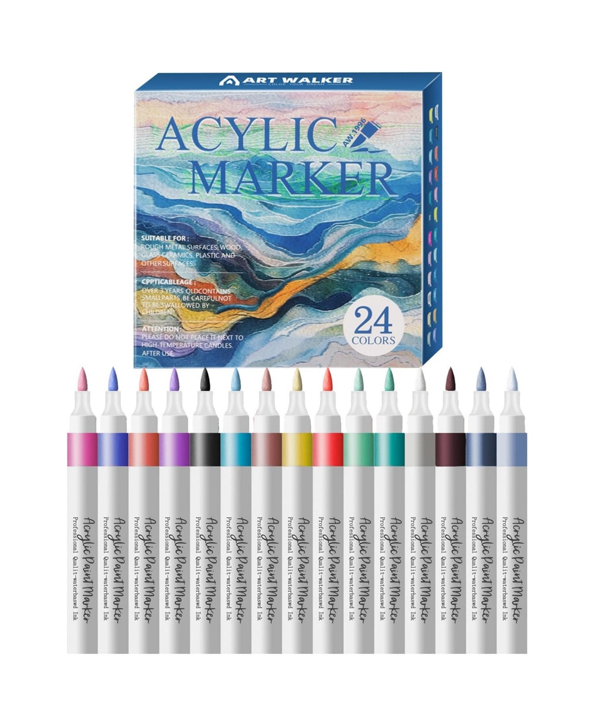 Click here for Htutwoo 24 Colors Brush Markers Pens  Water-based... prices