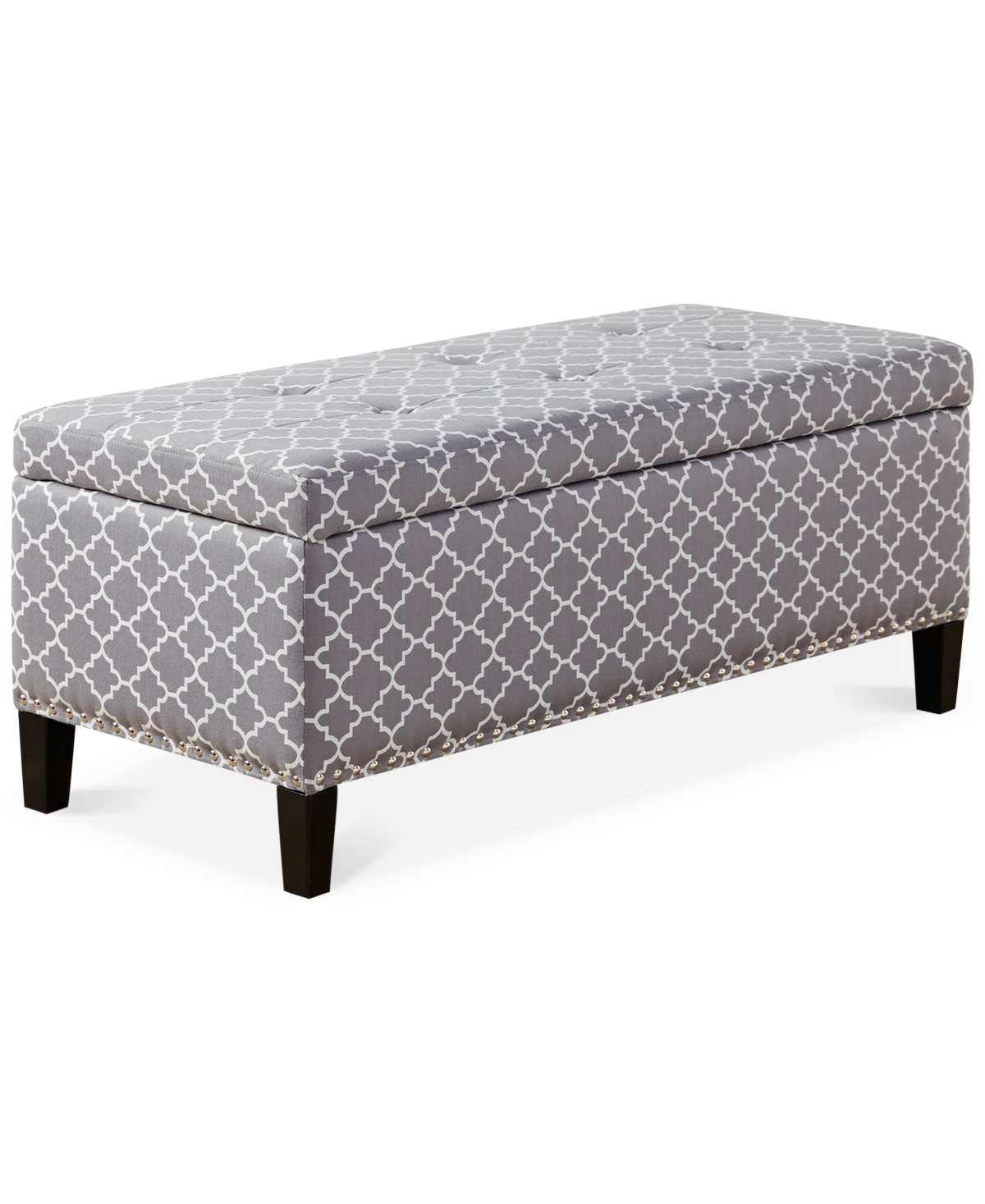 Click here for Catarina Fabric Storage Bench - Grey Print prices