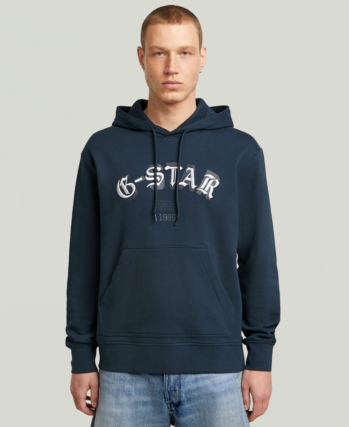 Click here for G-Star Raw Mens Embroidered Logo Graphic Hoodie -... prices