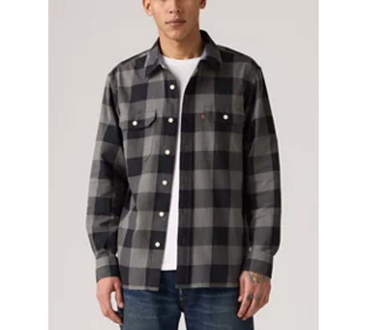Click here for Levis Mens Relaxed Fit Long Sleeve Button Front Wo... prices