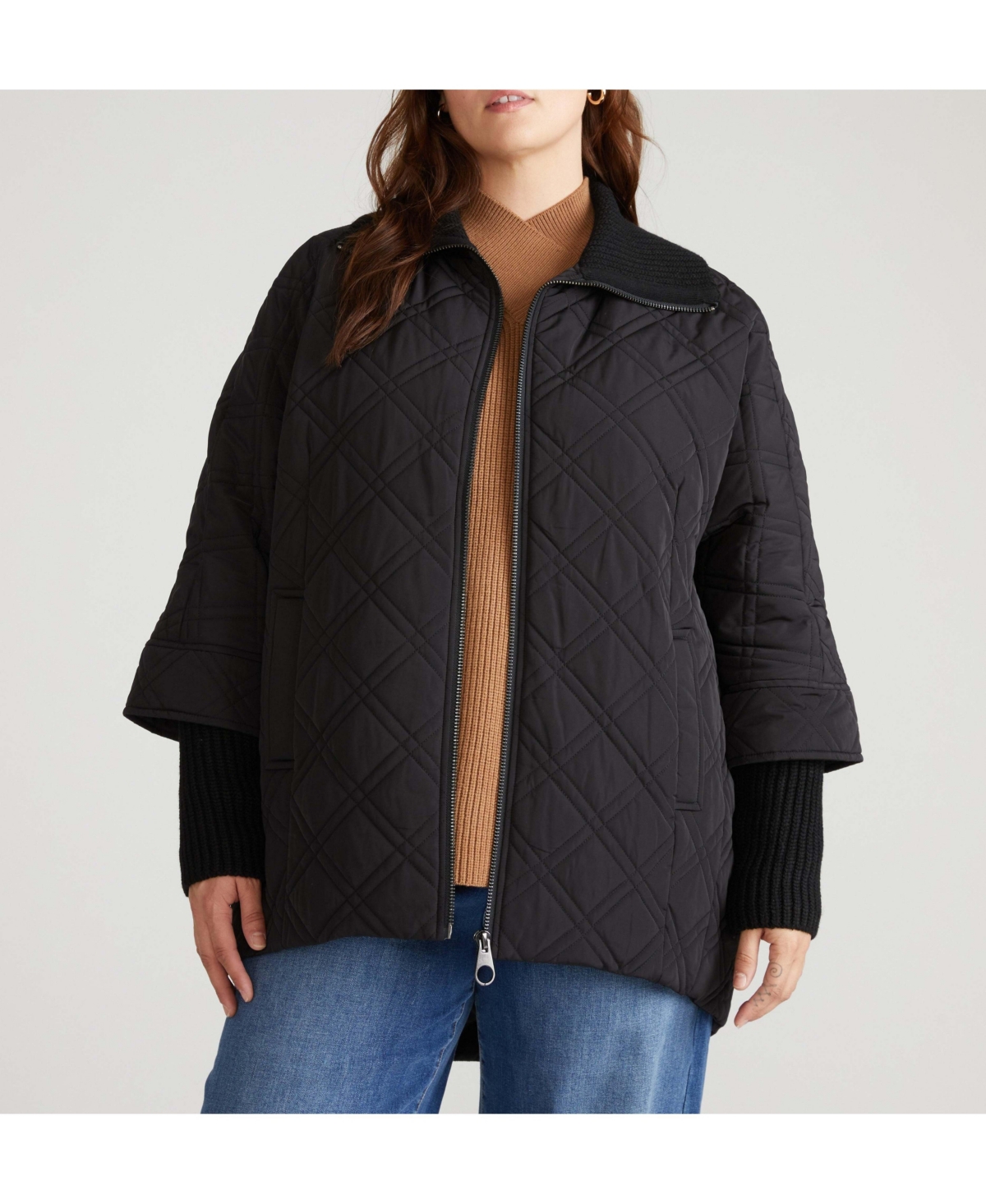 Click here for Universal Standard Womens Arcadia Puffer Coat - Bl... prices