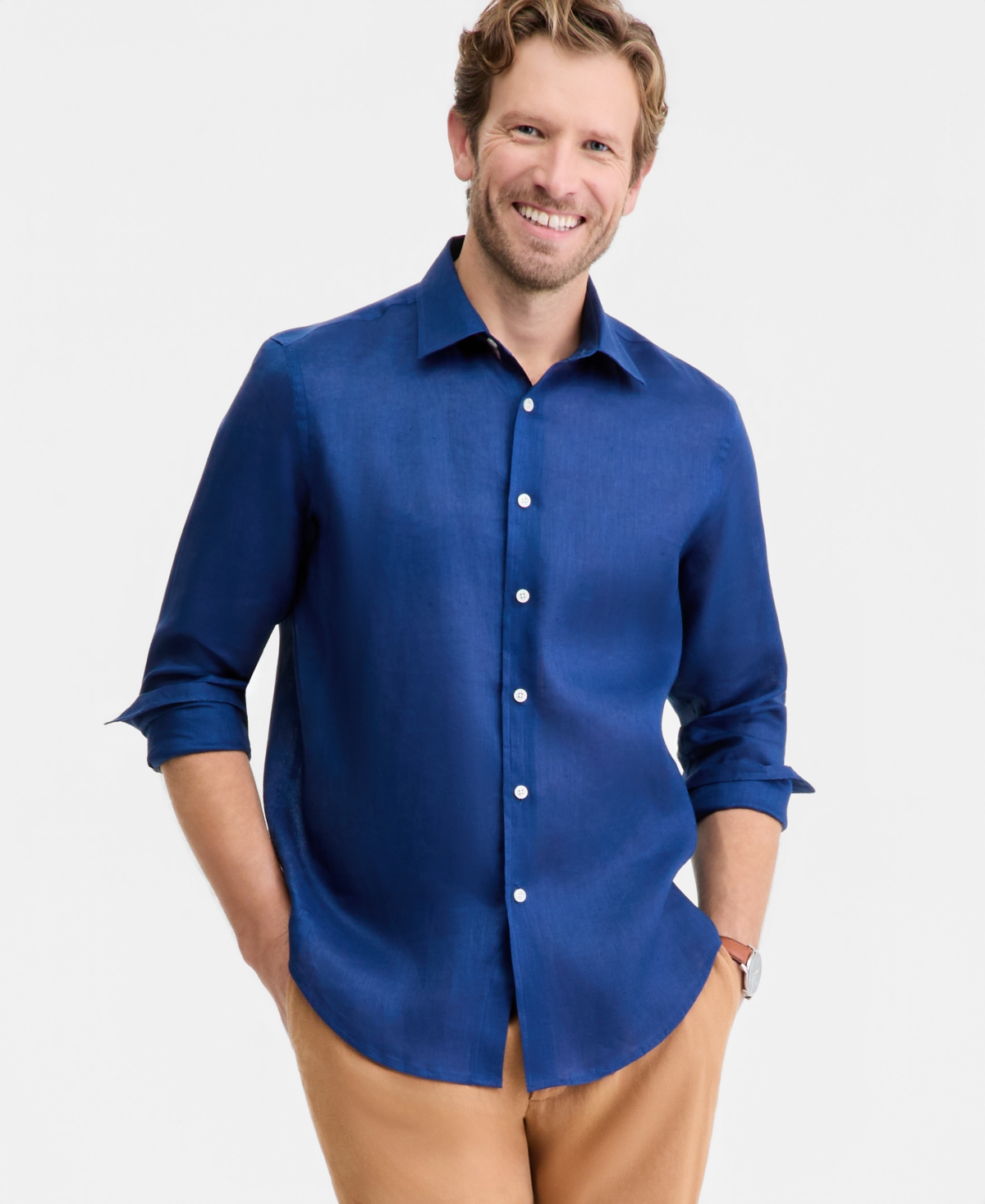 Click here for Club Room Mens 100 Linen Shirt  Created for Macys... prices