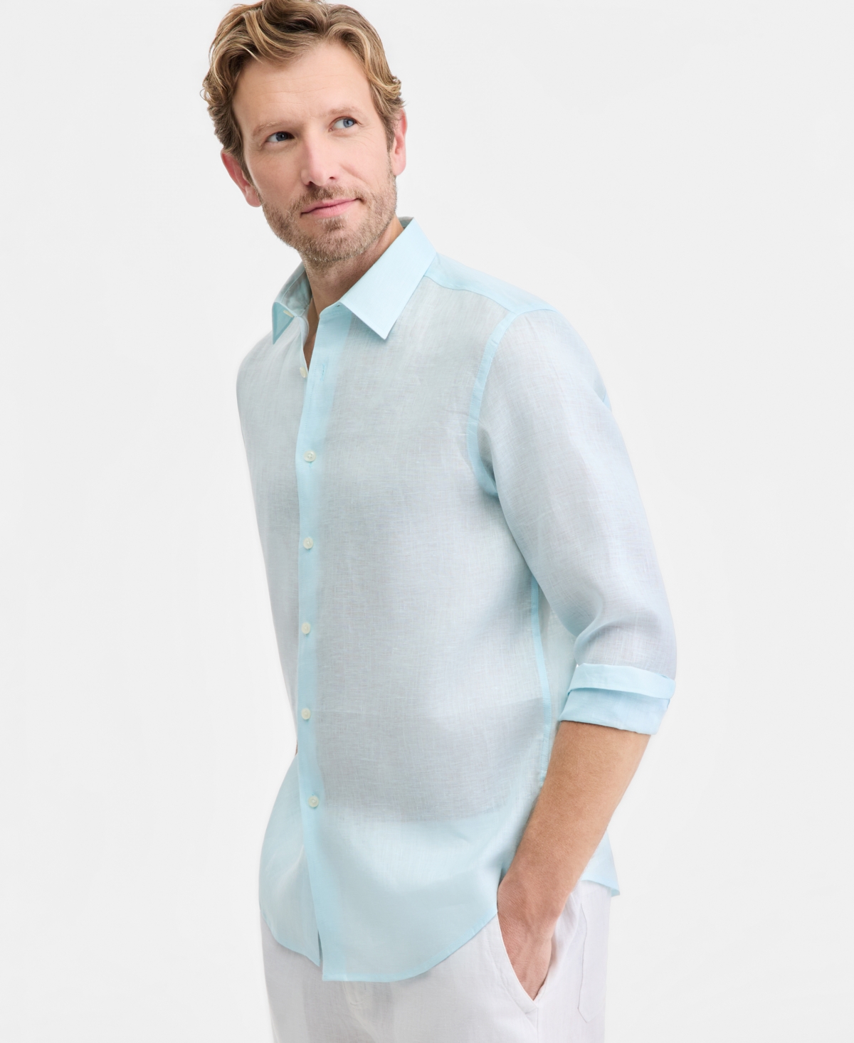 Click here for Club Room Mens 100 Linen Shirt  Created for Macys... prices