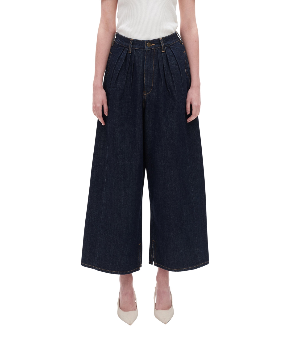 Click here for Bayeas Womens Ultra High-Rise Wide-Leg Cropped Jea... prices