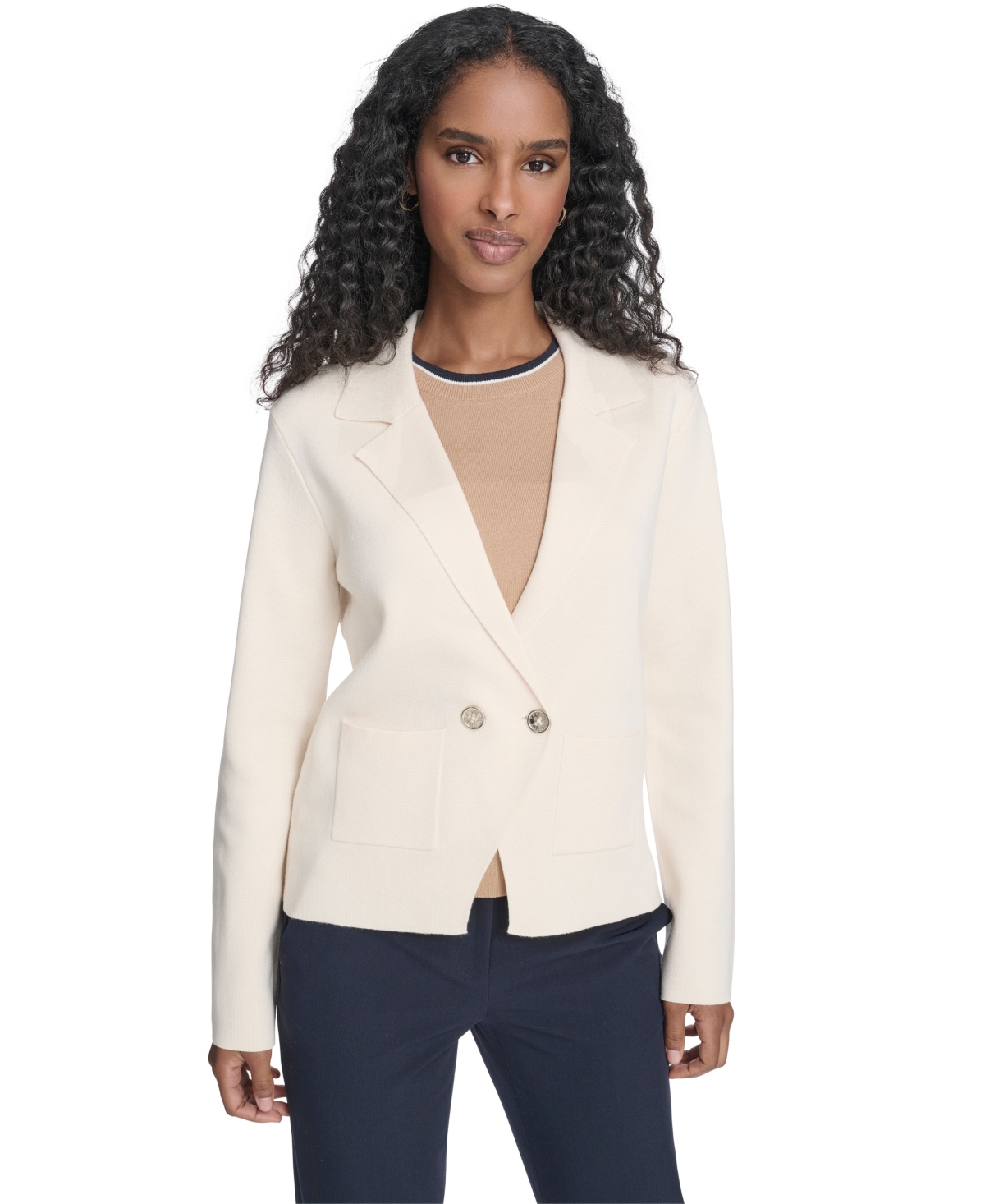 Click here for Tommy Hilfiger Womens Double Breasted Peak Lapel S... prices
