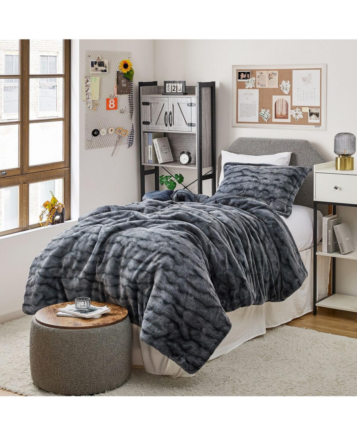 Oceans - Coma Inducer Oversized Comforter Set - Navy Current - Navy currant