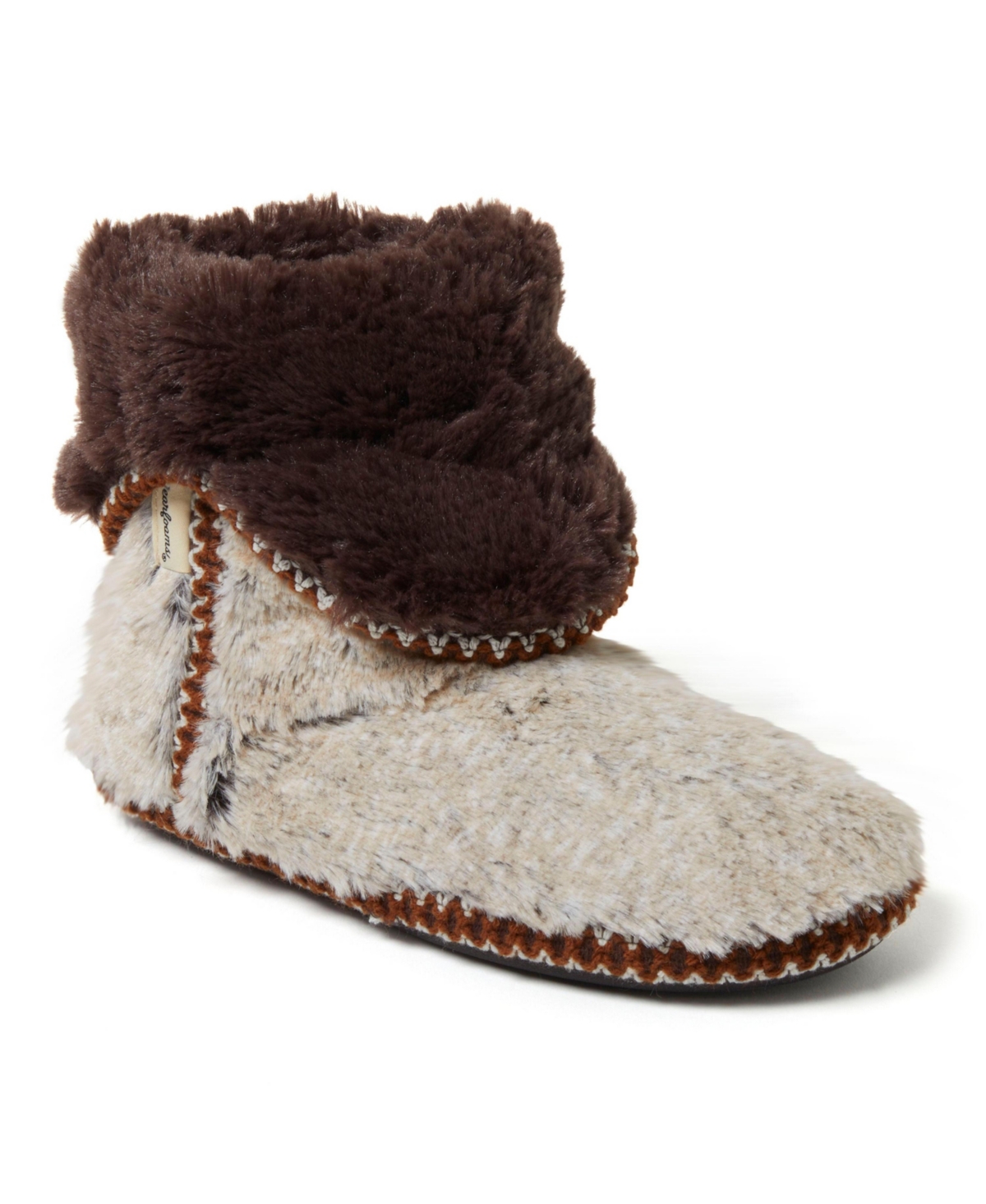 Click here for Dearfoams Womens Beth Faux Fur Fold Down Fuzzy Boo... prices