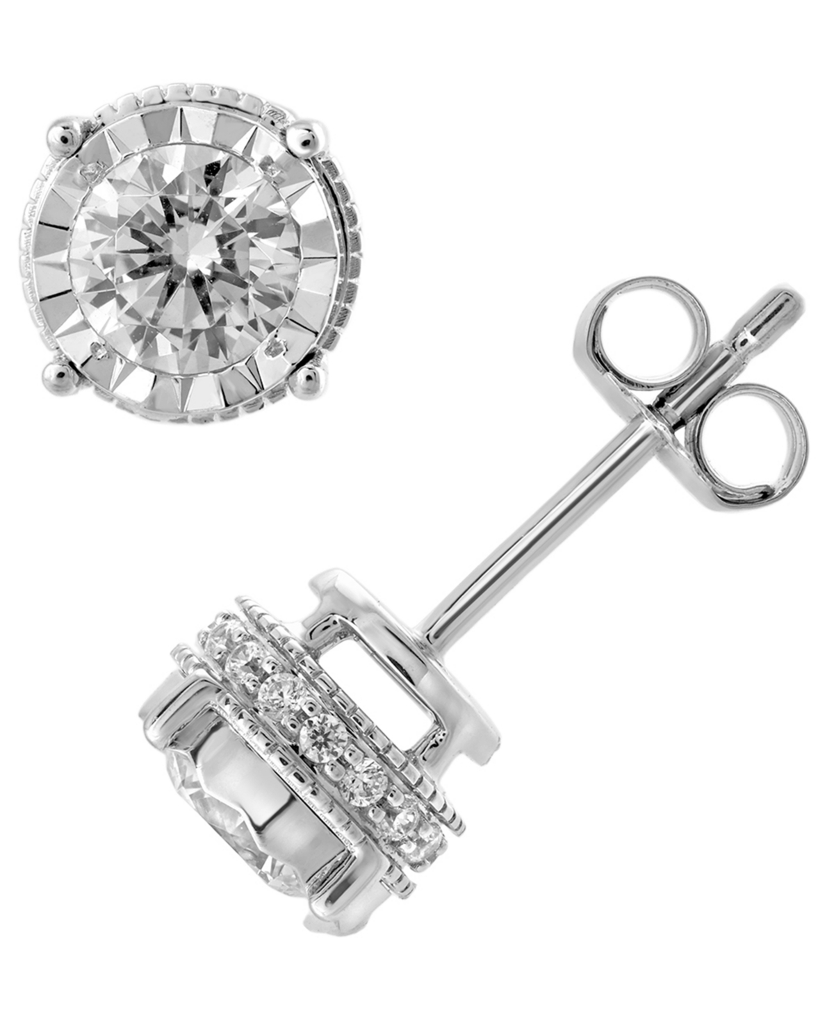 Click here for Macys Diamond Stud Earring (3/4 ct. t.w.) in 14k W... prices