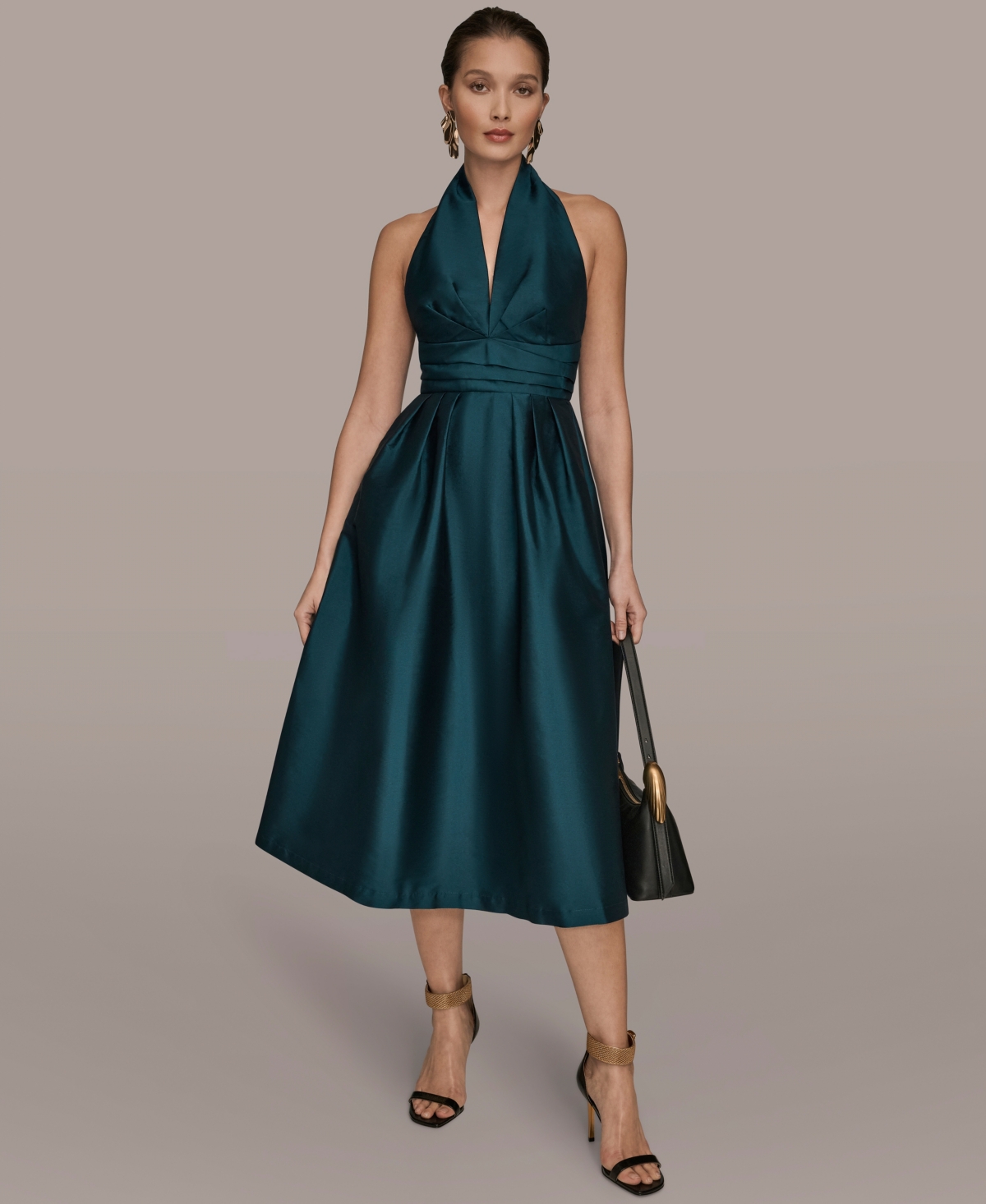 Click here for Donna Karan New York Womens A-Line Halter Dress -... prices