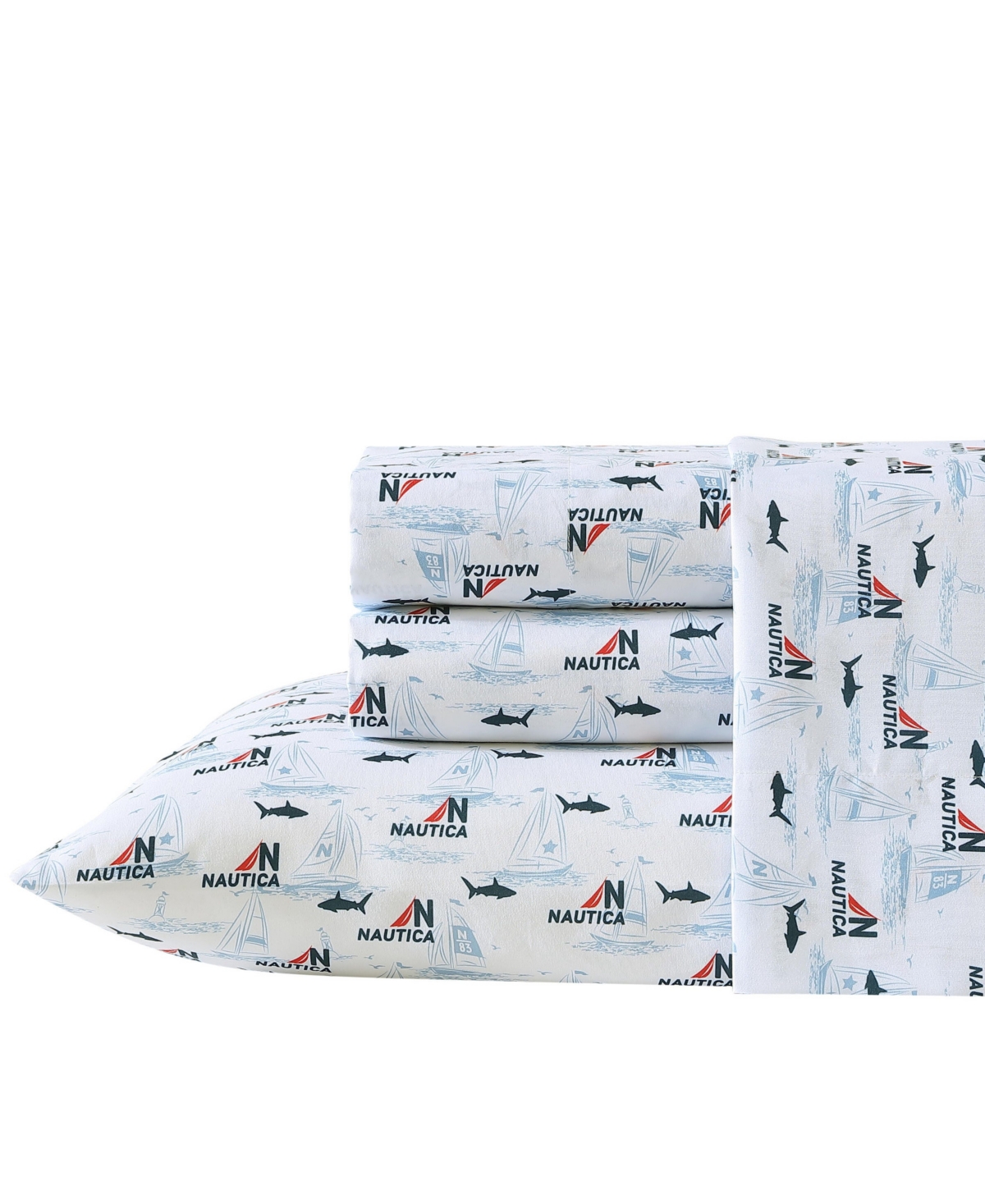 Click here for Nautica Caspian Whales Microfiber 3-Pc. Sheet Set... prices
