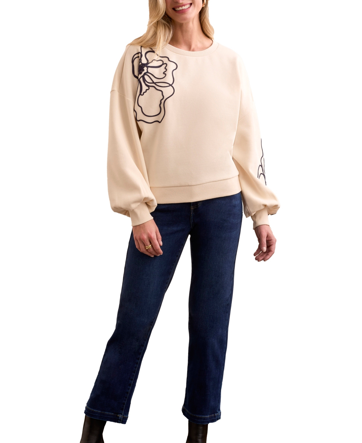 Click here for Tribal Womens French Terry Embroidered Drop Should... prices