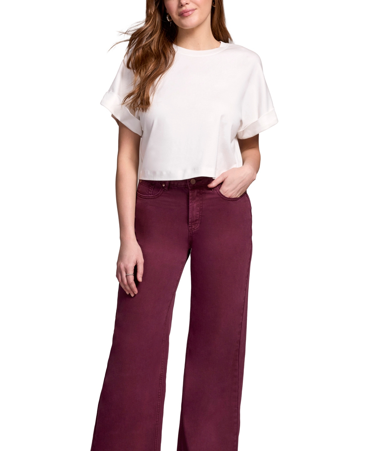 Click here for Tribal Womens Brooke High Rise Hugging Wide Leg Je... prices