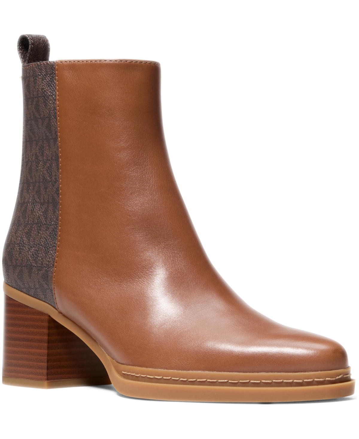 Click here for Michael Kors Womens Lex Stacked Heel Booties - Bro... prices