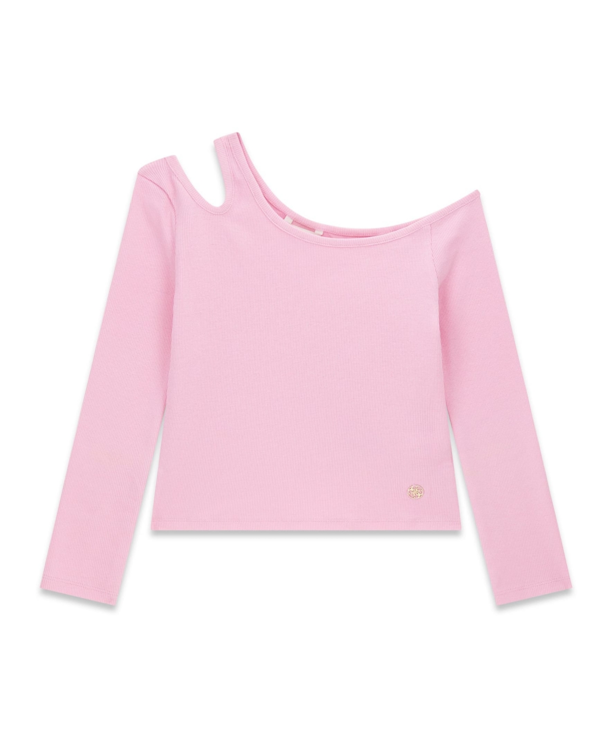 Click here for Guess Girls 7-16 Ribbed Long-Sleeve Top - Pink prices