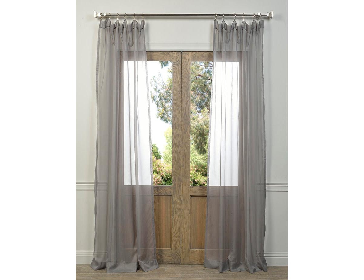 Click here for Half Price Drapes Sheer Curtain Pair (2 Panels) -... prices