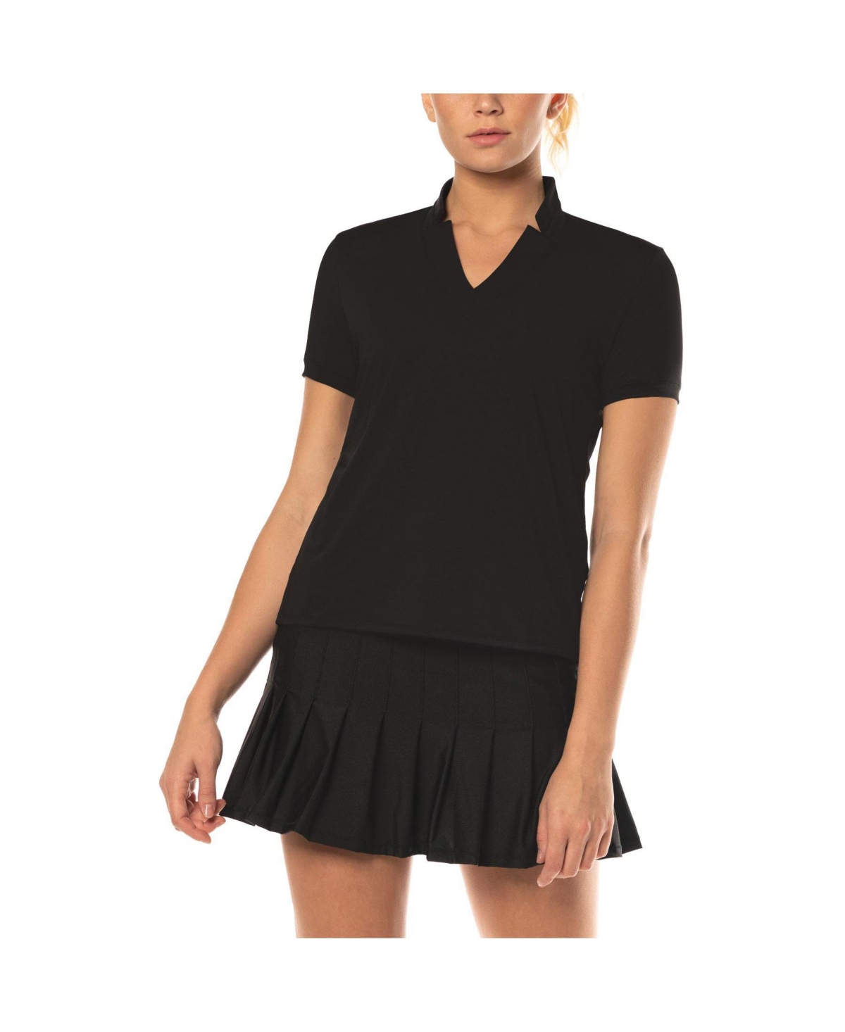 Click here for Lucky In Love Womens Chi Chi Shortsleeve Golf Shir... prices