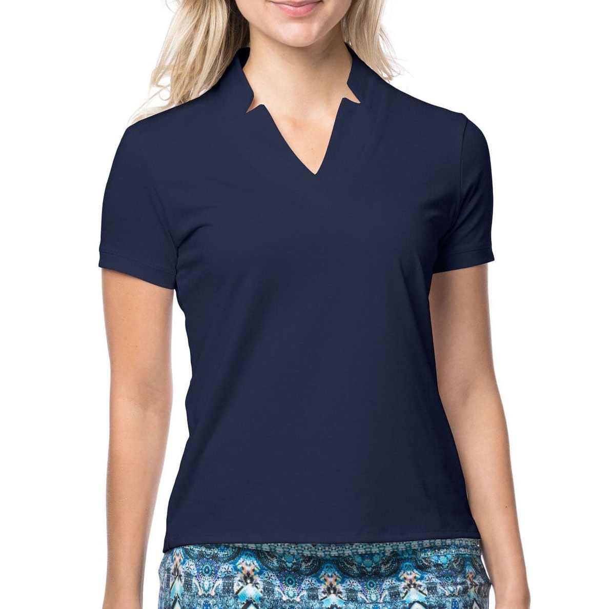 Click here for Lucky In Love Womens Chi Chi Shortsleeve Golf Shir... prices