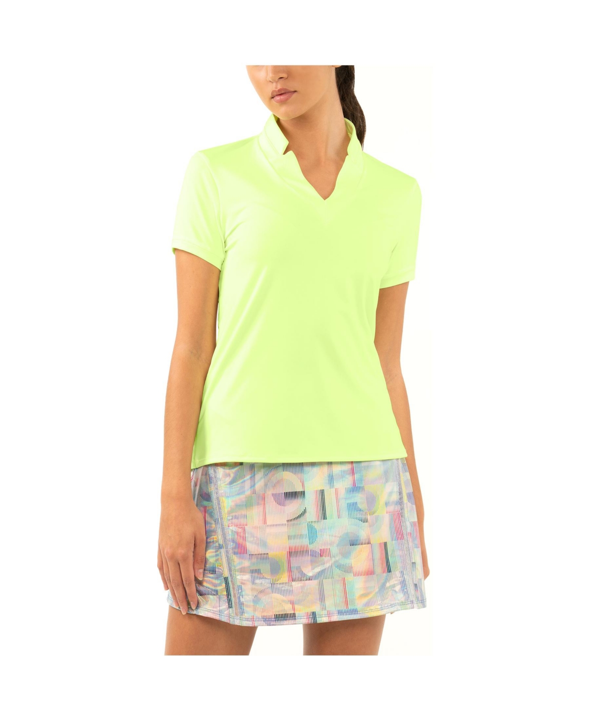 Click here for Lucky In Love Womens Chi Chi Shortsleeve Golf Shir... prices