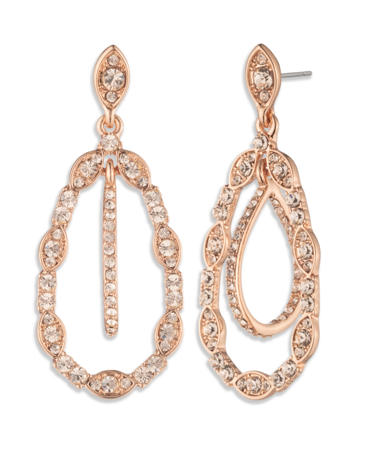 Click here for Givenchy Glass Crystal Orbital Dynamic Earrings (a... prices