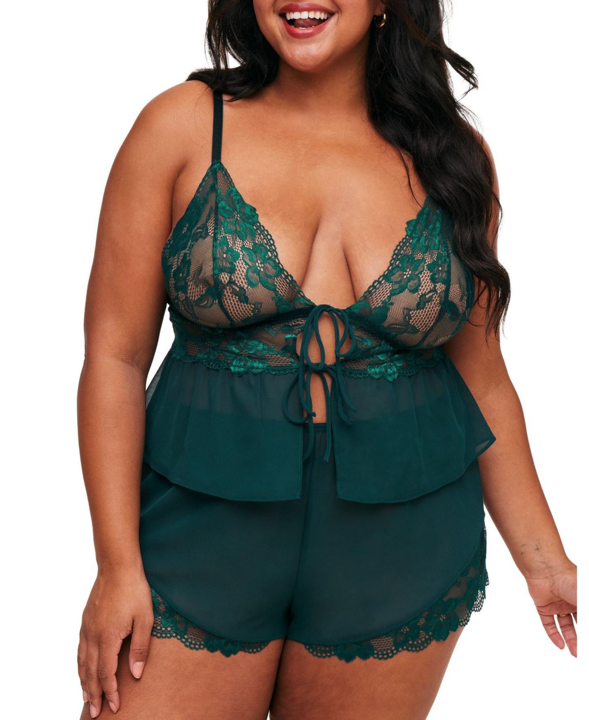 Click here for Adore Me Womens Tammy Plus-Size Camisole & Shorts... prices